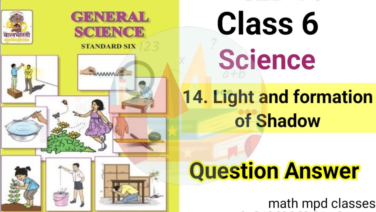 14. light and formation of shadow | class 6th science question answer ...
