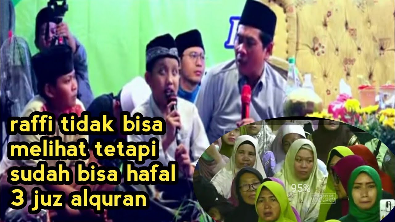 merinding..semua orang teharu anak tuna netra ini hafal qur'an ...