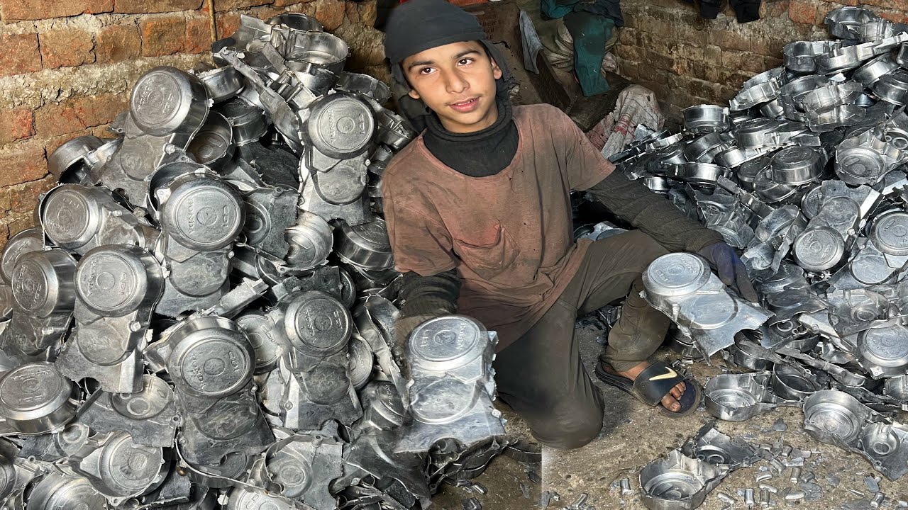 How to Craft a Motorcycle Engine Cover from Aluminum Casting with ...