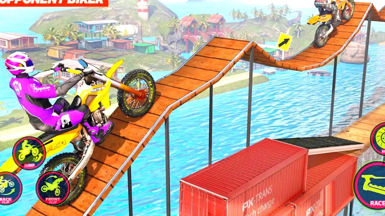 Bike Mega Ramp Stunt Simulator Game Play Video.[Android Gameplay] - YouTube