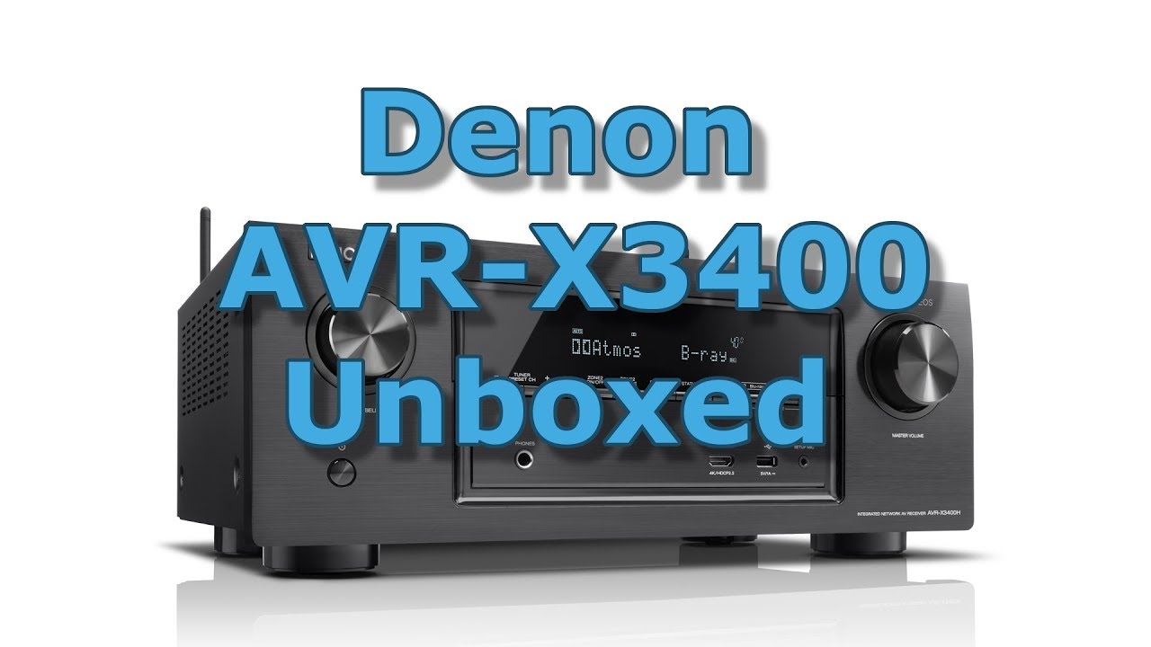 Denon AVR X3400H Unboxing - YouTube