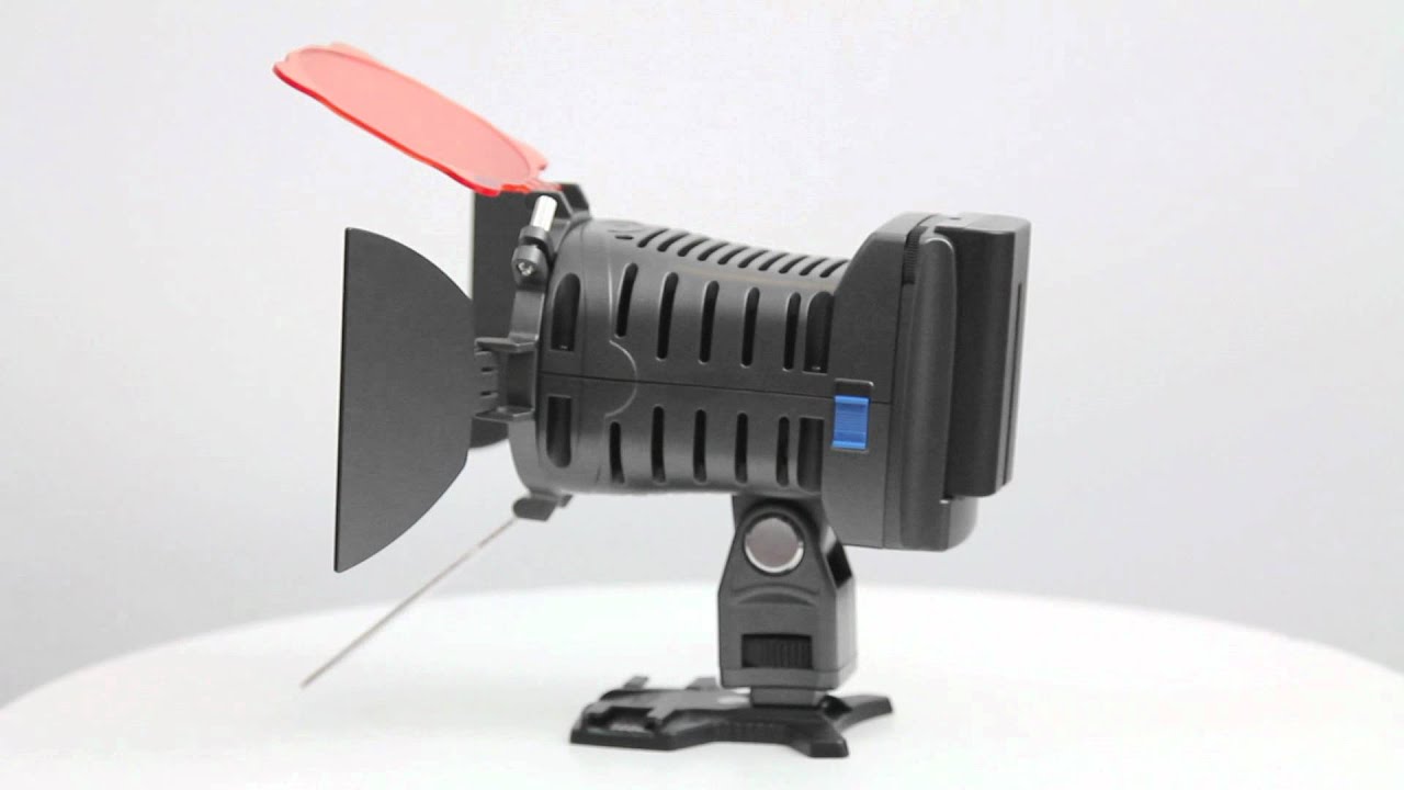 DSLR LED Pro light with on camera hot shoe mount. - YouTube