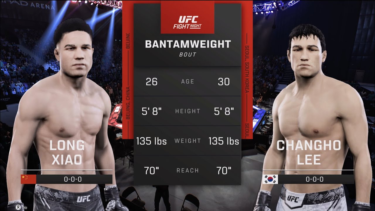 UFC Saudi Arabia: Xiao vs Lee (UFC 5 Simulation) - YouTube