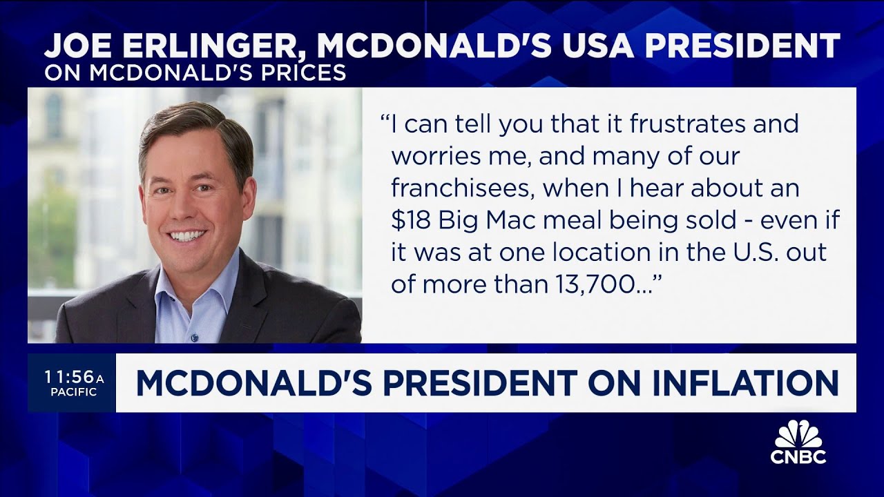 McDonald’s President speaks out on inflation and pricing - YouTube