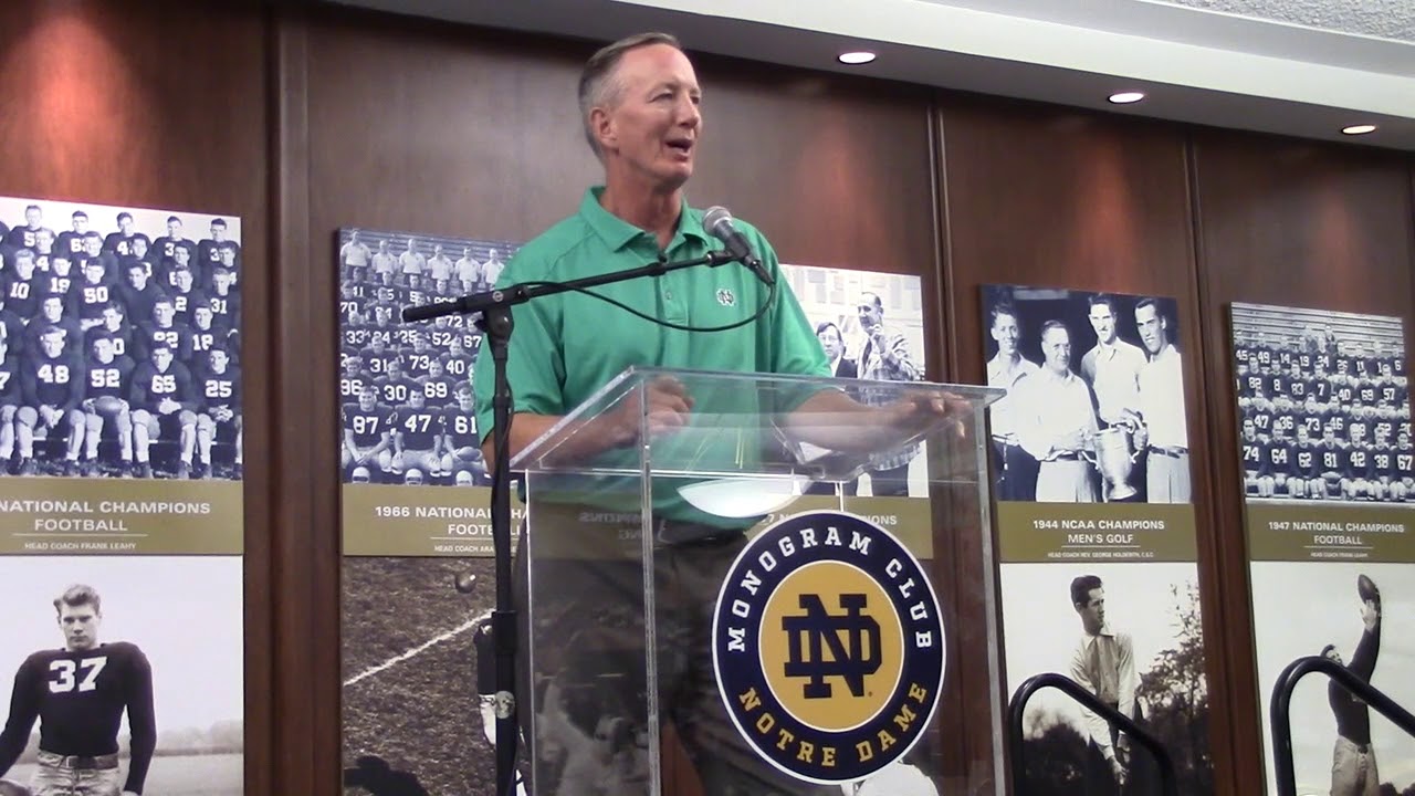 Bob Crable ('82, Football) Speech At Monogram Club Pre-Game Reception ...