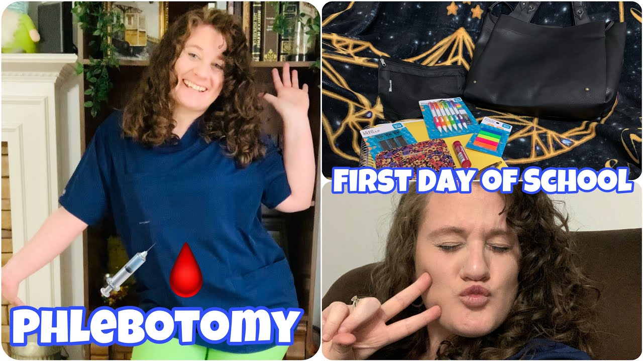 First day of Phlebotomy school!~ first day of school in 15 YEARS ...