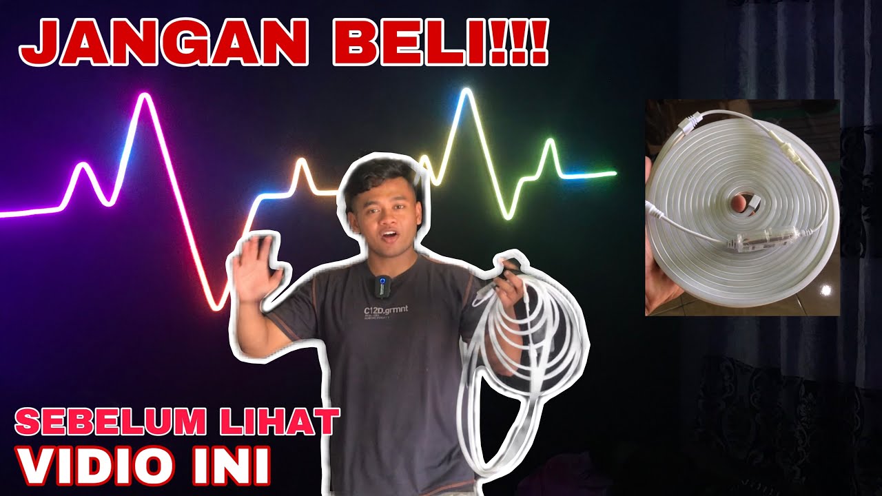 UNBOXING Lampu NEON FLEX RGB Running - YouTube