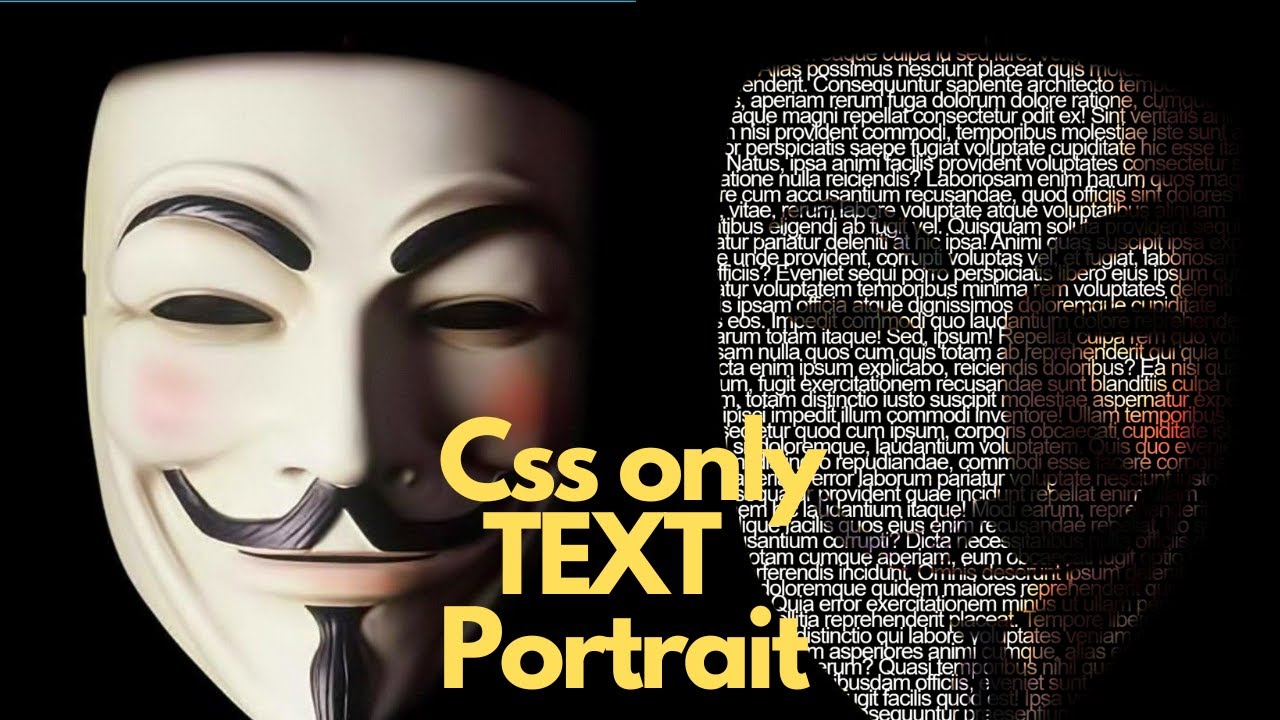 Portrait Using Html And Css Vishalcoder Youtube 3841
