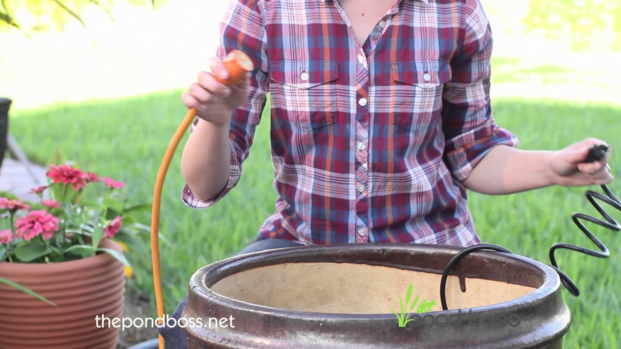 Pond Boss - Container Fountain Kit - YouTube