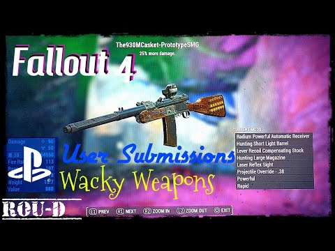 Fallout 4 - WACKY WEAPONS - UNIQUE CREATIONS - User Submissions - YouTube