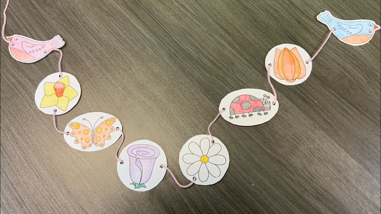 DT Crafts: Spring Banner - YouTube