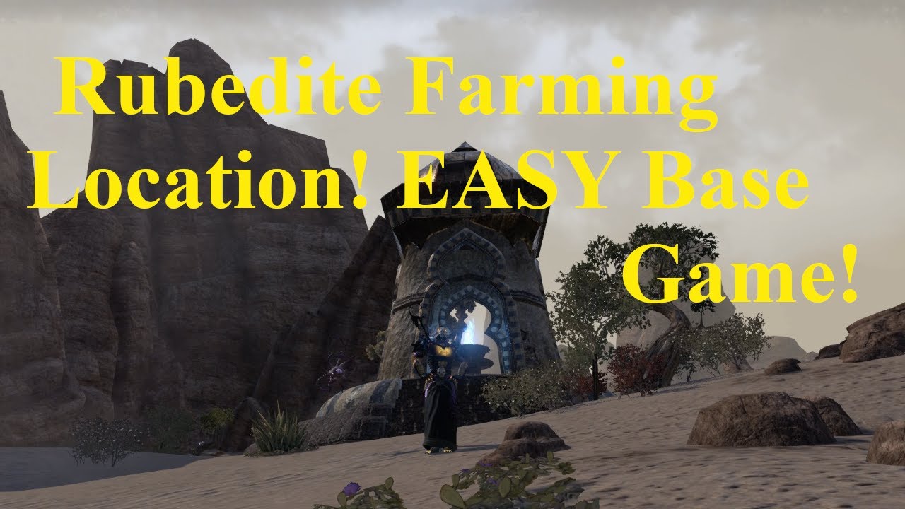 ESO Rubedite Farming Location! EASY Base Game Farm! - YouTube