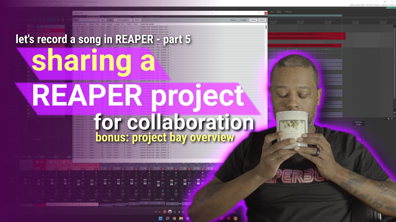 Let's Record a Song in REAPER Part 5 - Collaboration featuring "Freeze ...