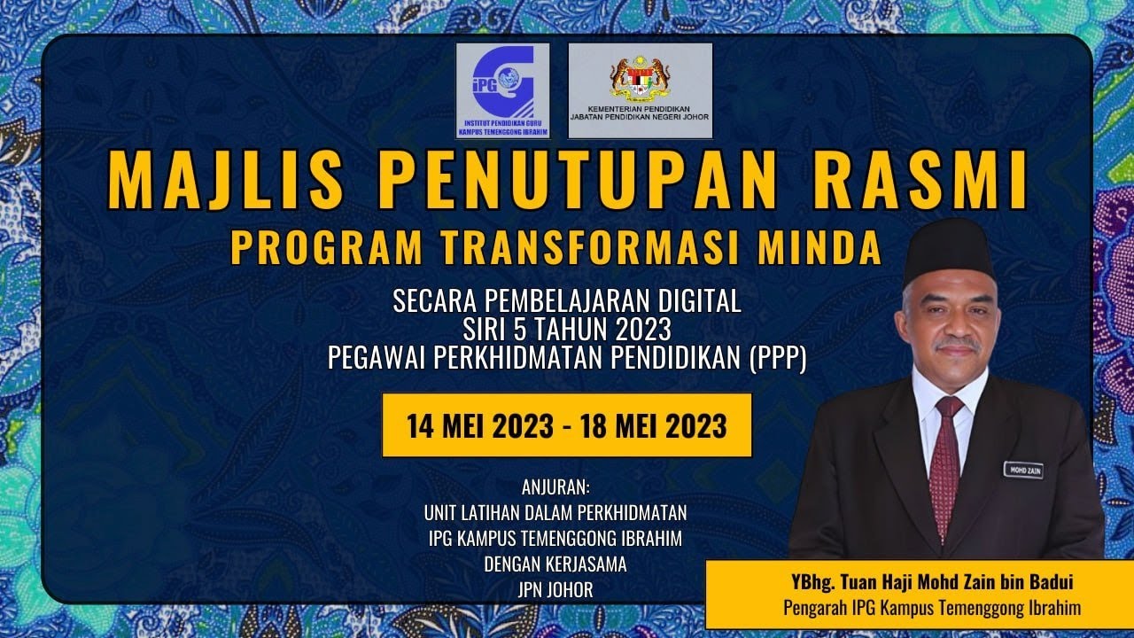 Majlis Penutupan Rasmi PTM (Program Transformasi Minda) Siri 5 2023 - YouTube