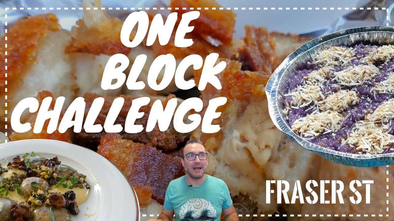 ONE BLOCK CHALLENGE!! FILIPINO Food Marathon + Italian/Southern Food ...