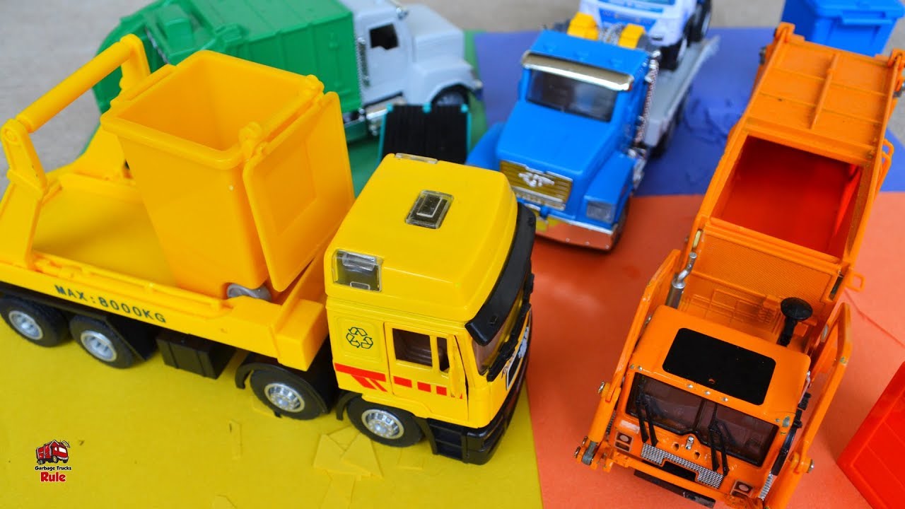 Garbage Truck Videos For Children l Learning Colors Garbage Truck l ...