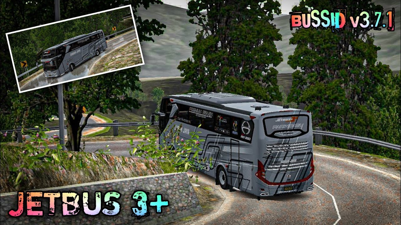 NEW JETBUS 3+ BUS MOD FOR BUSSID/WORKING ENGINE MODE #malayalam # ...