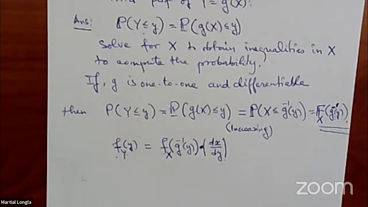 Maths 575: LEcture 3: Random variables. - YouTube