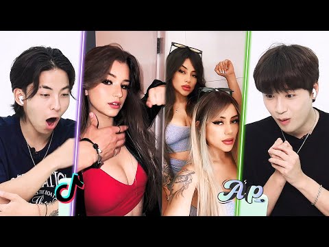What's in the room? Two Korean men react to Knock Challenge on TikTok｜asopo