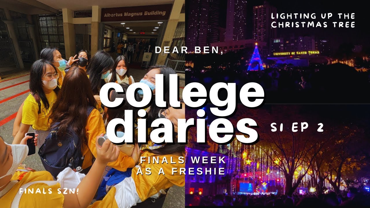 FINALS WEEK AS A FRESHIE 🧮 • ust agape • 19th birthday 🎂 | dear ben ...