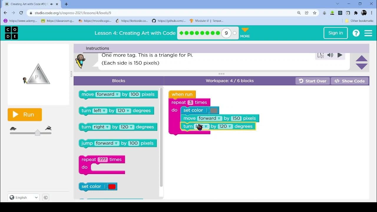 L4-9 |Code.org | Express-2021 | Lesson 4: Creating Art with Code ...