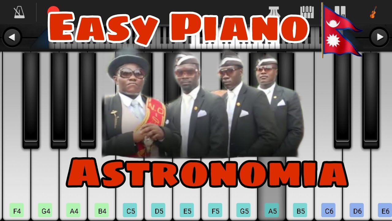 How To Play Astronomia Coffin Dance Meme Piano Tutorial Youtube