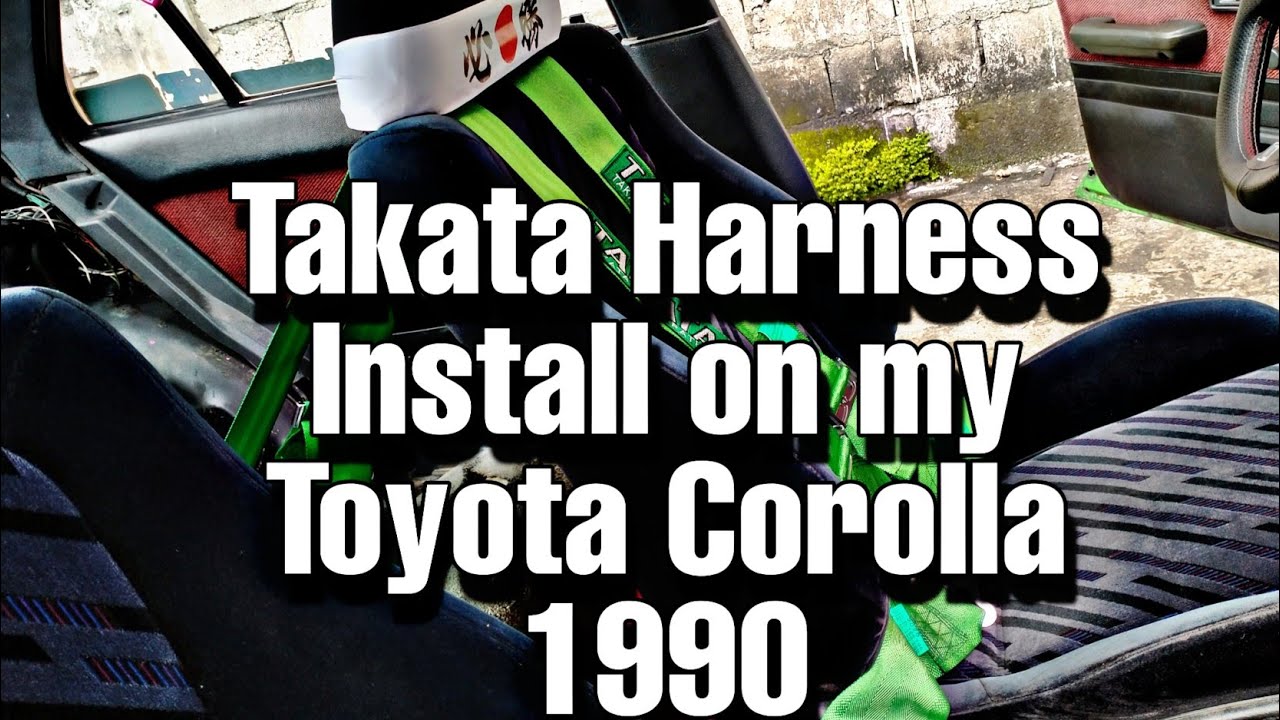 Installing Takata Harness on my Corolla 1990 (SmallBody) - YouTube