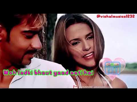 Woh Ladki Bahut Yaad Aati Hai ️ ((Love Song) Qayamat | Ajay Devgan | Kumar Sanu | Alka Yagnik ...