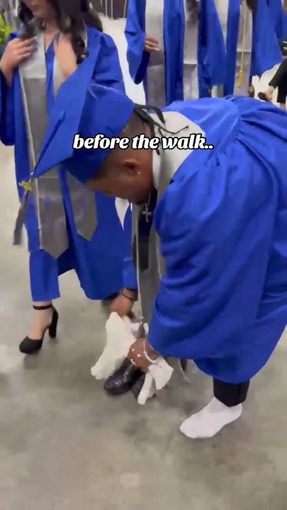 Student Breaks Into Dance at Graduation Despite Teacher's Warning 🎓 - YouTube