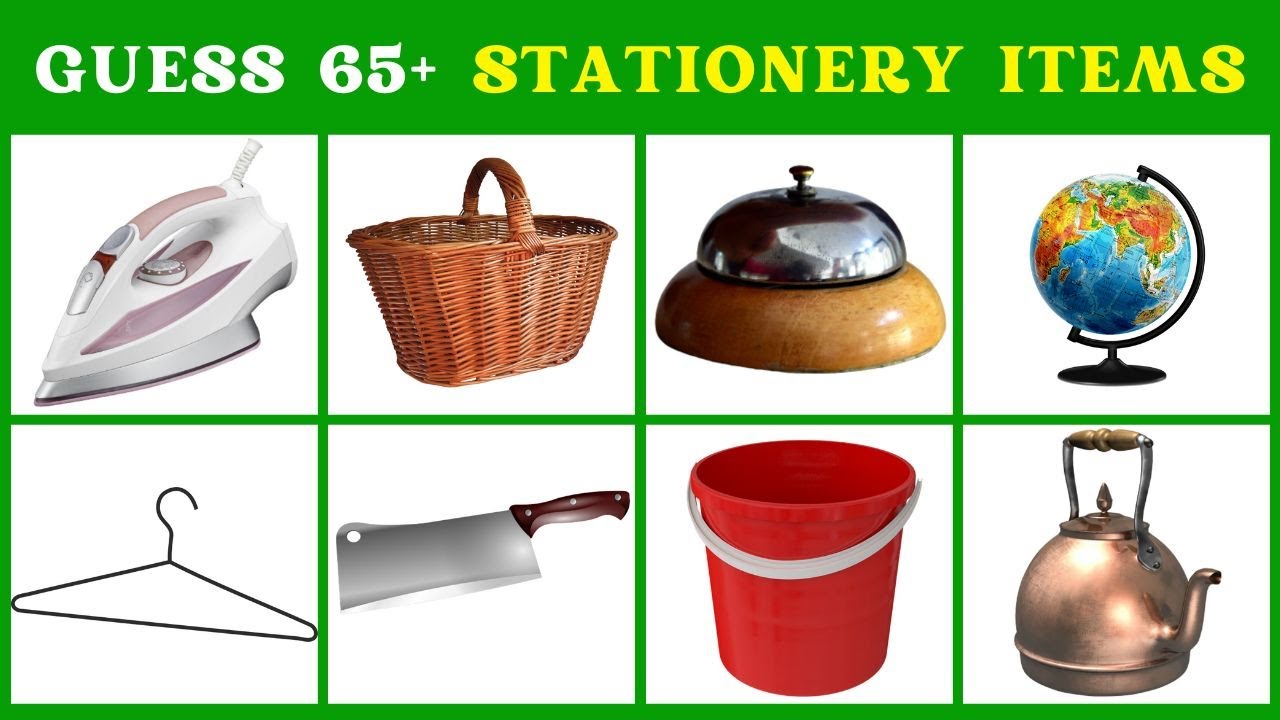 Picture Quiz - Can You Guess the Stationery items? | Stationery items ...