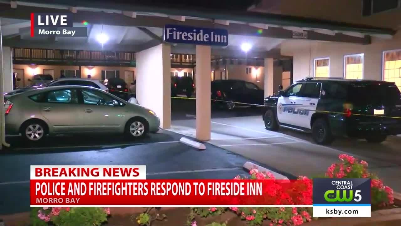 Police and firefighters respond to Morro Bay's Fireside Inn - YouTube