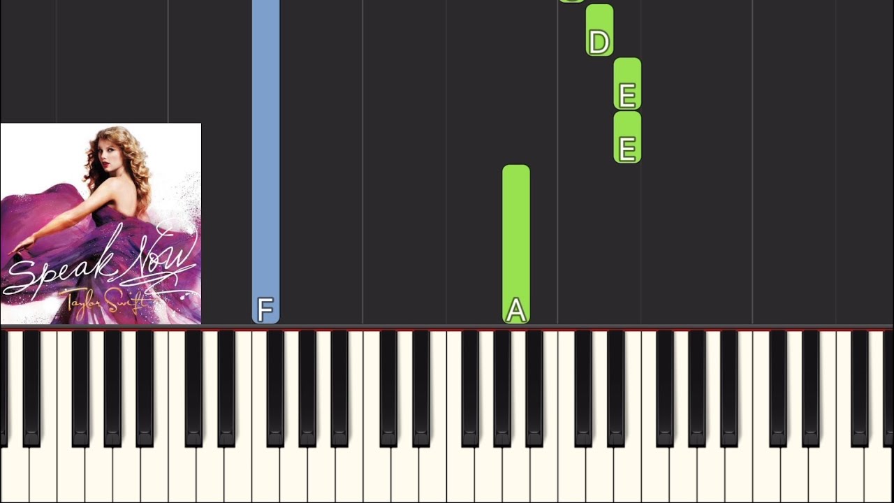Enchanted | EASY Key of C Piano Tutorial | Taylor Swift | REAL Sound ...