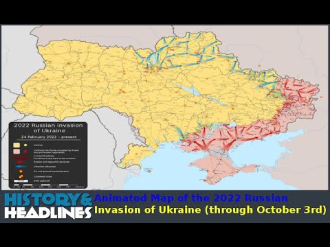 Animated Map of the 2022 Russian Invasion of Ukraine through October ...