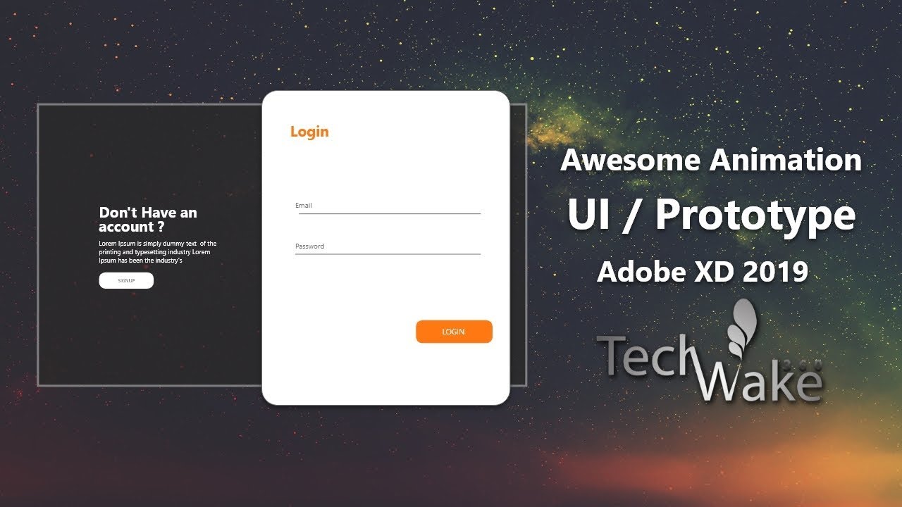Sign in UI Design and Awesome Prototype Animation | Adobe XD | 2019 - YouTube