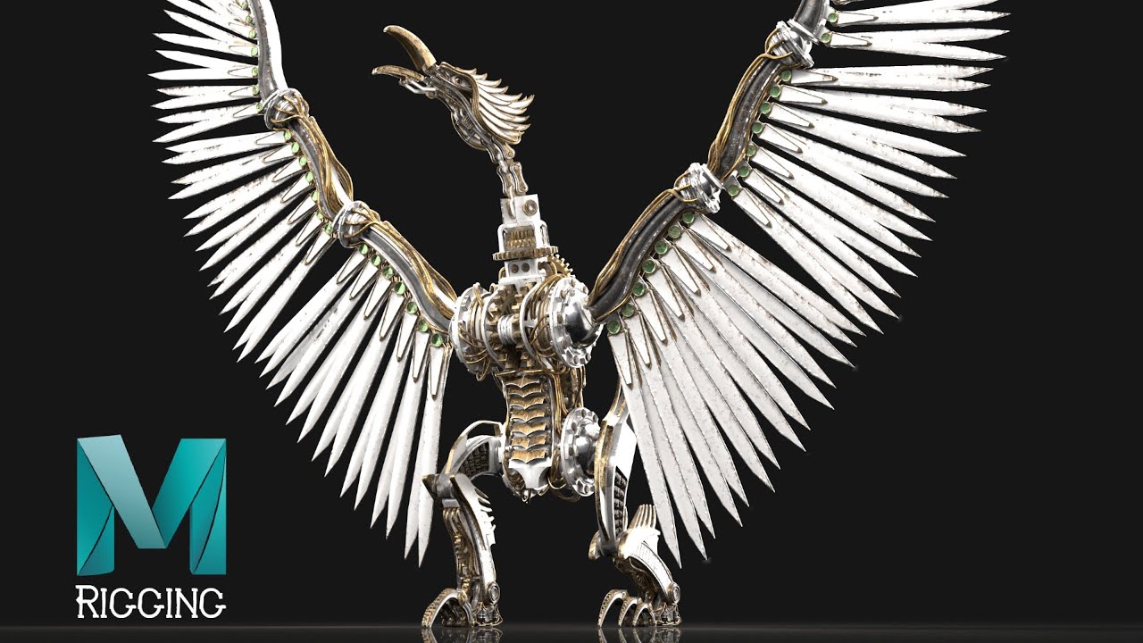 Maya Rigging - Mechanical Bird Rig | Silver Phoenix - YouTube