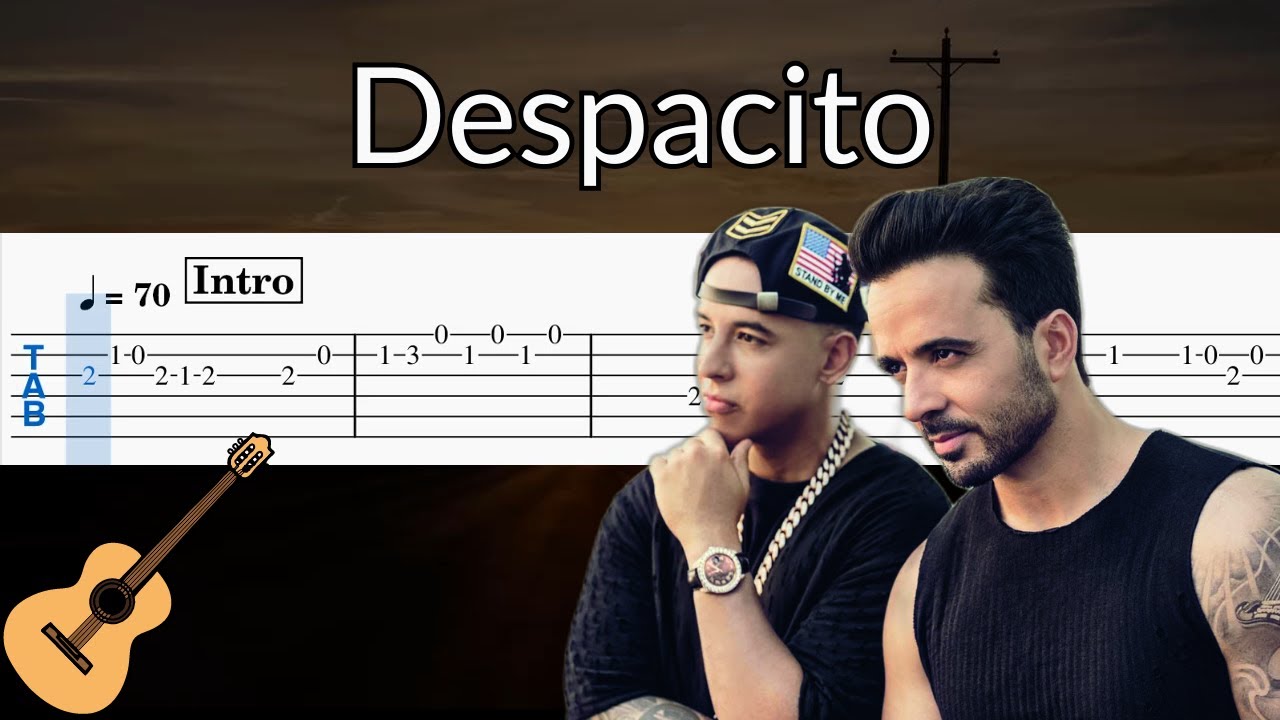 Despacito - Guitar Solo Tab Easy - YouTube