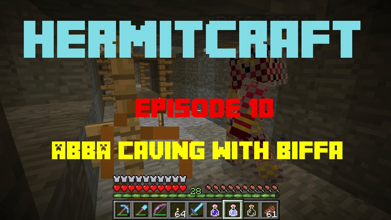 E-010- ABBA Caving With Biffa - Hermitcraft - YouTube