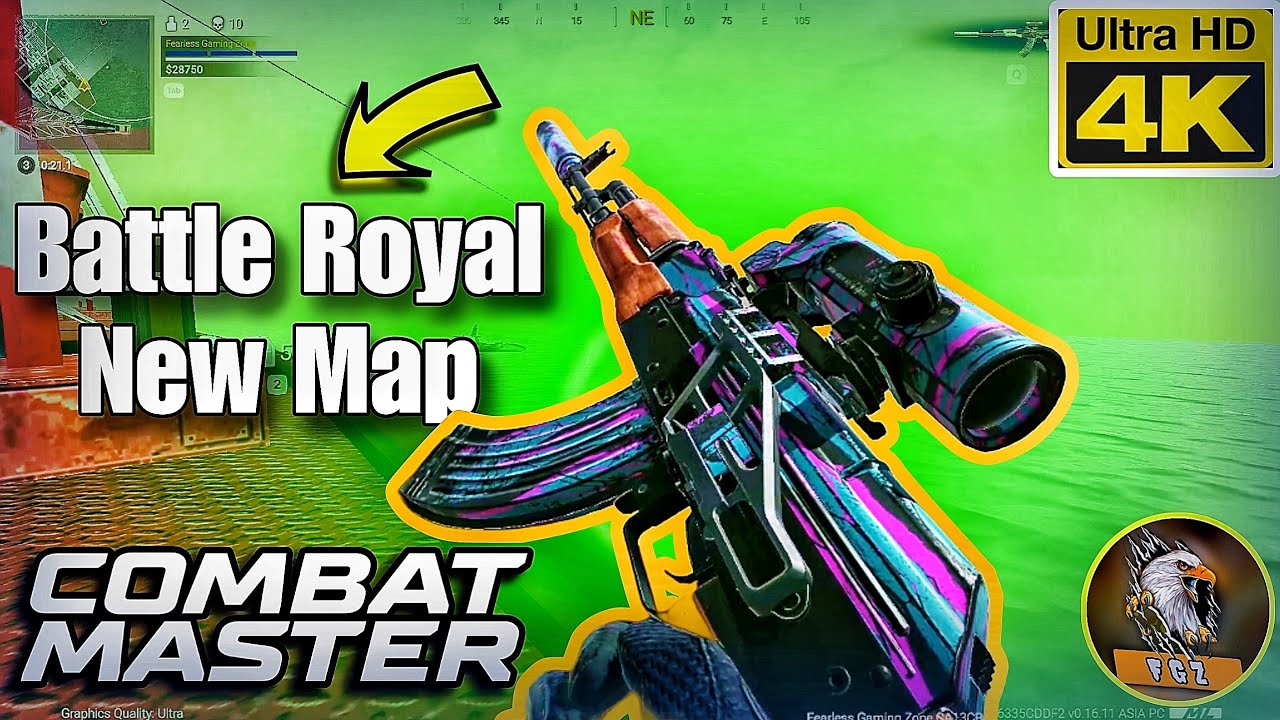 COMBAT MASTER | NEW BATTLE ROYALE MAP GAMEPLAY | (SEASON 2 UPDATE) | 4K ...