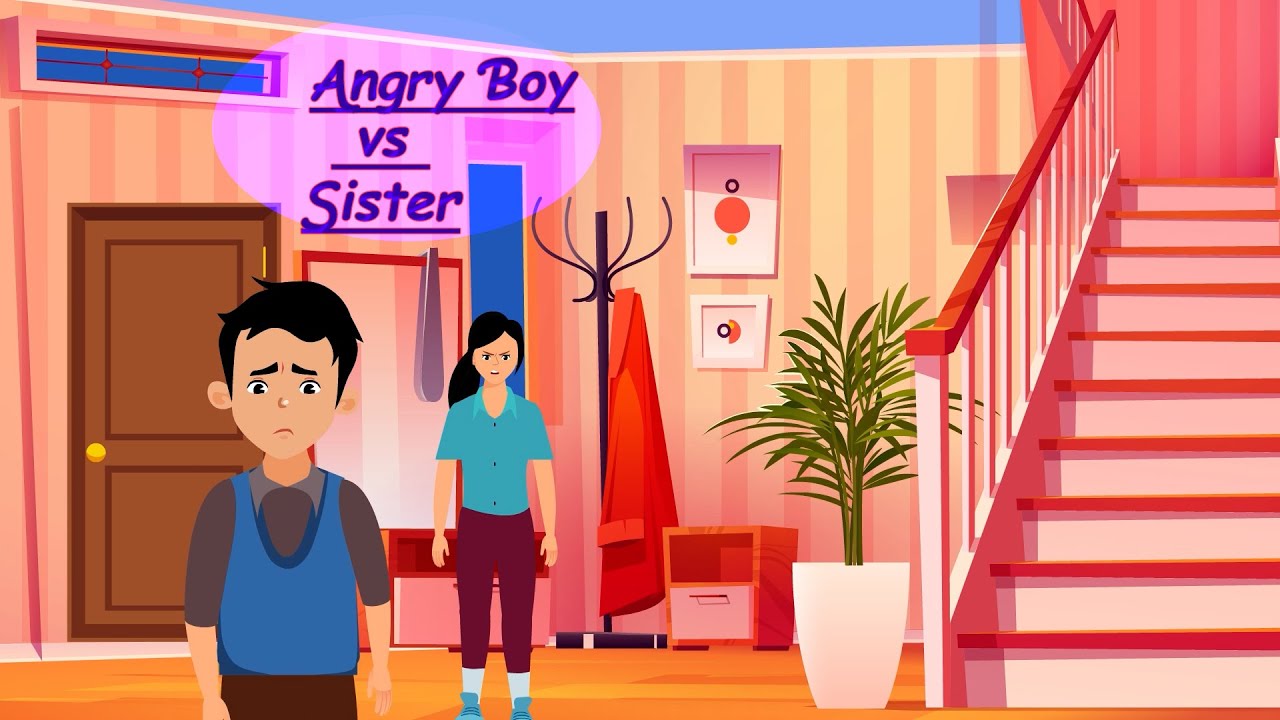 Angry Boy vs Sister | Animation short Film #animation #cartoon - YouTube