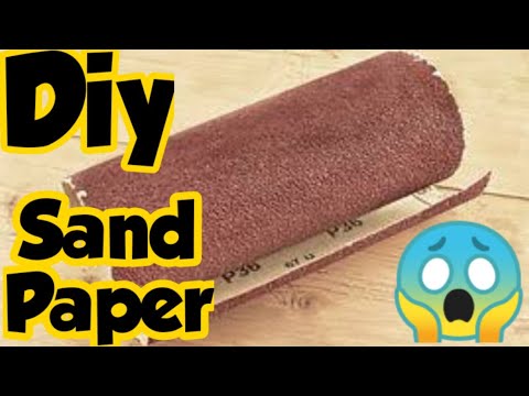 Diy Sand Paper/Homemade Sand paper/How to make Sand paper at home/Easy ...