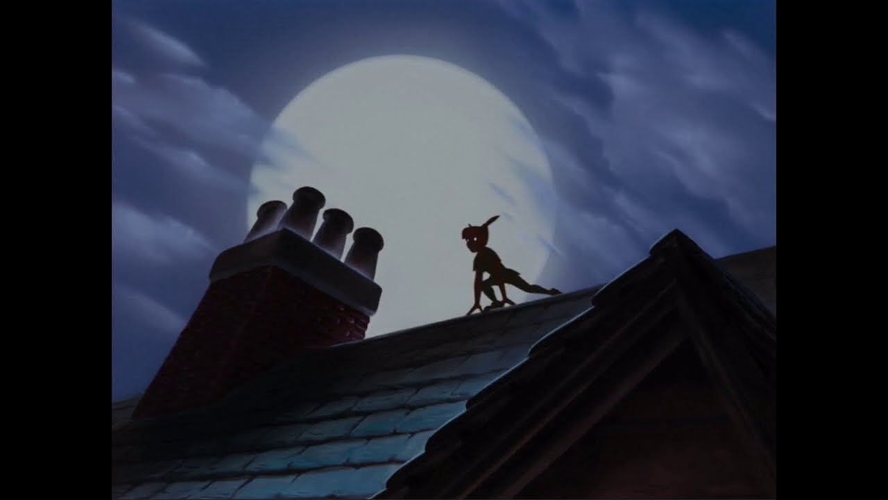 Peter Pan - Darlings leave and Peter Pan on the roof - YouTube