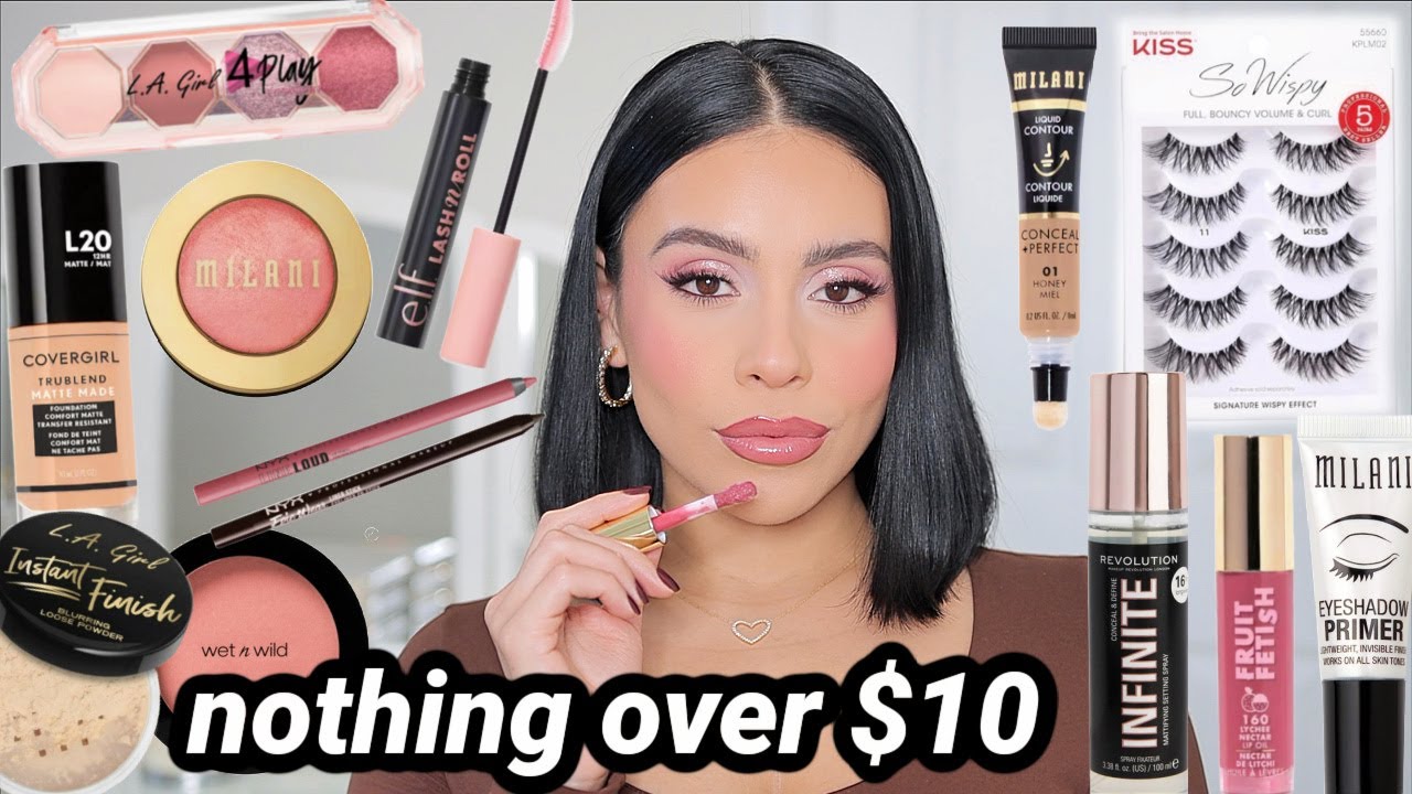 Full Face Nothing Over $10 😍 Best DRUGSTORE Makeup! - YouTube