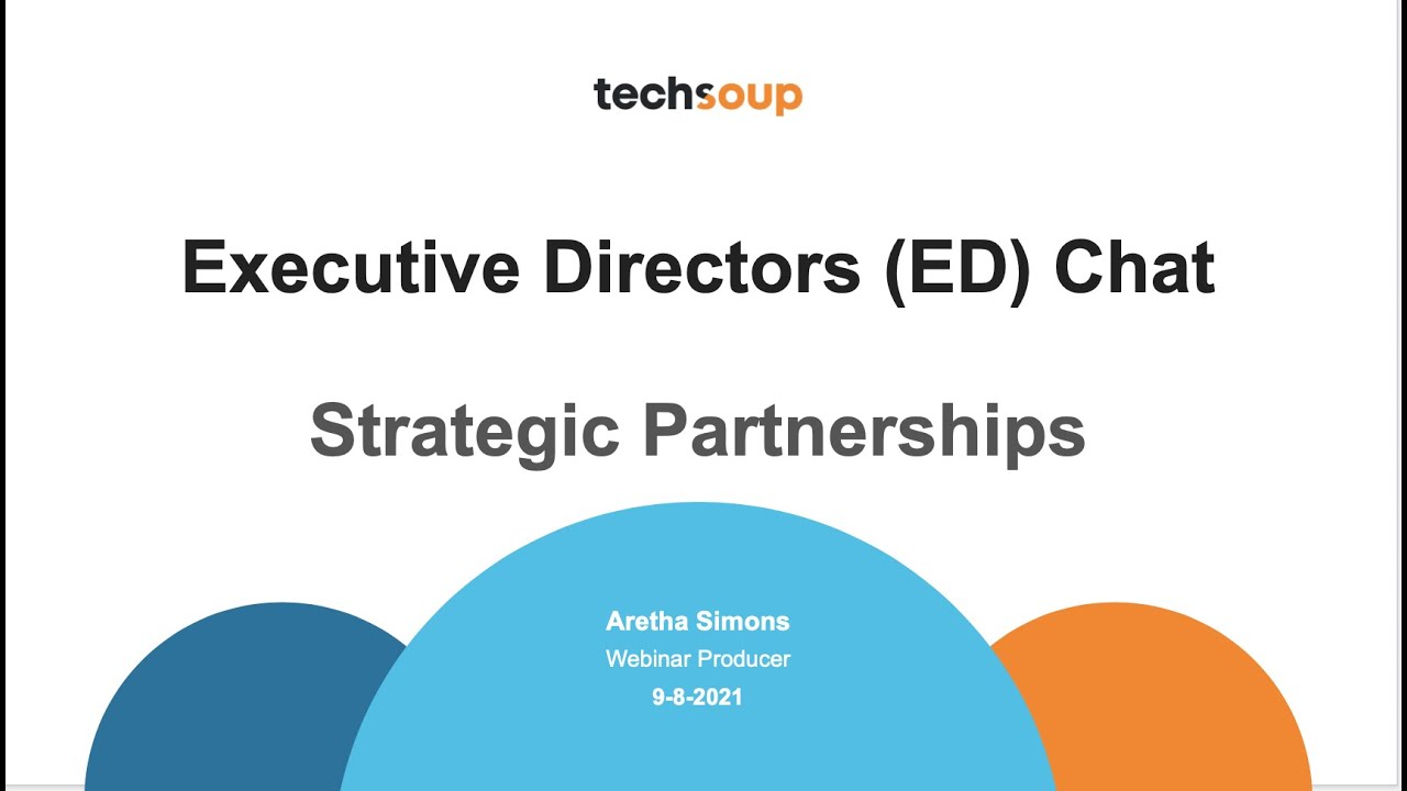 Executive Directors Chat: Strategic Partnerships - YouTube