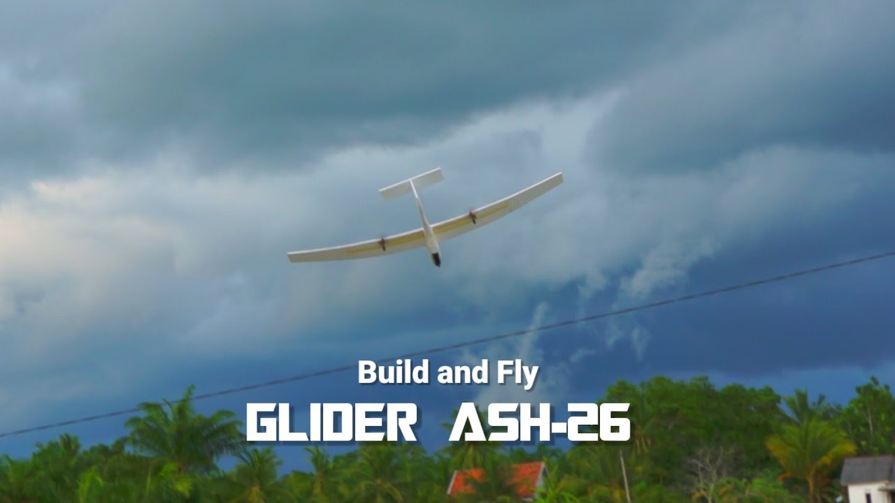 How to make simple RC plane | Glider ASH-26 Build and fly - YouTube