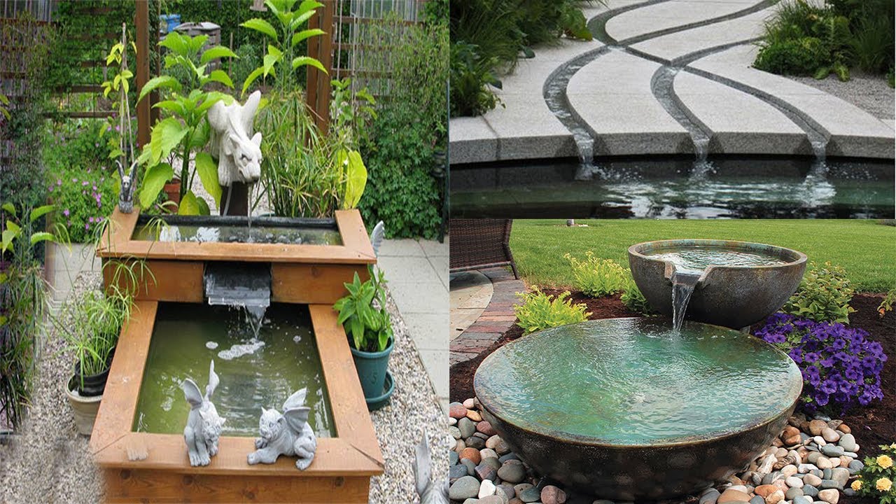 Creative Garden Waterfall & Fountain Ideas - small garden fountain ...
