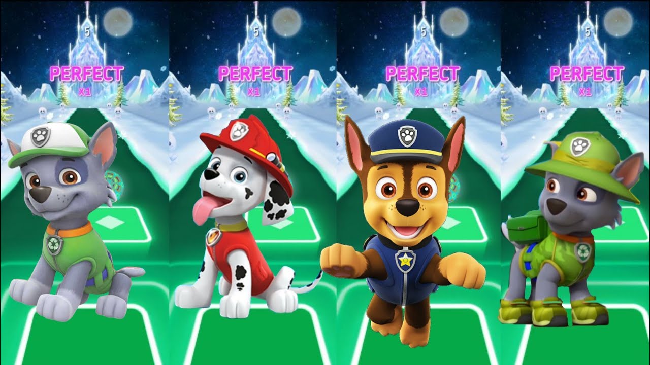 SUPER ROCKY 🆚 MARSHALL 🆚 CHASE 🆚 ROCKY TILES HOP EMD RUCH GAME 🎮🎯# ...