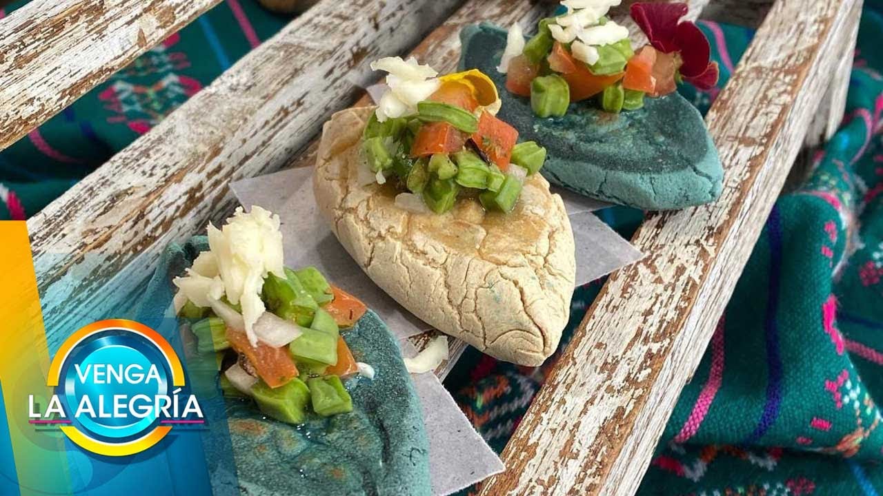 ¡Deliciosos Tlacoyos de haba con masa azul! | Venga La Alegría - YouTube