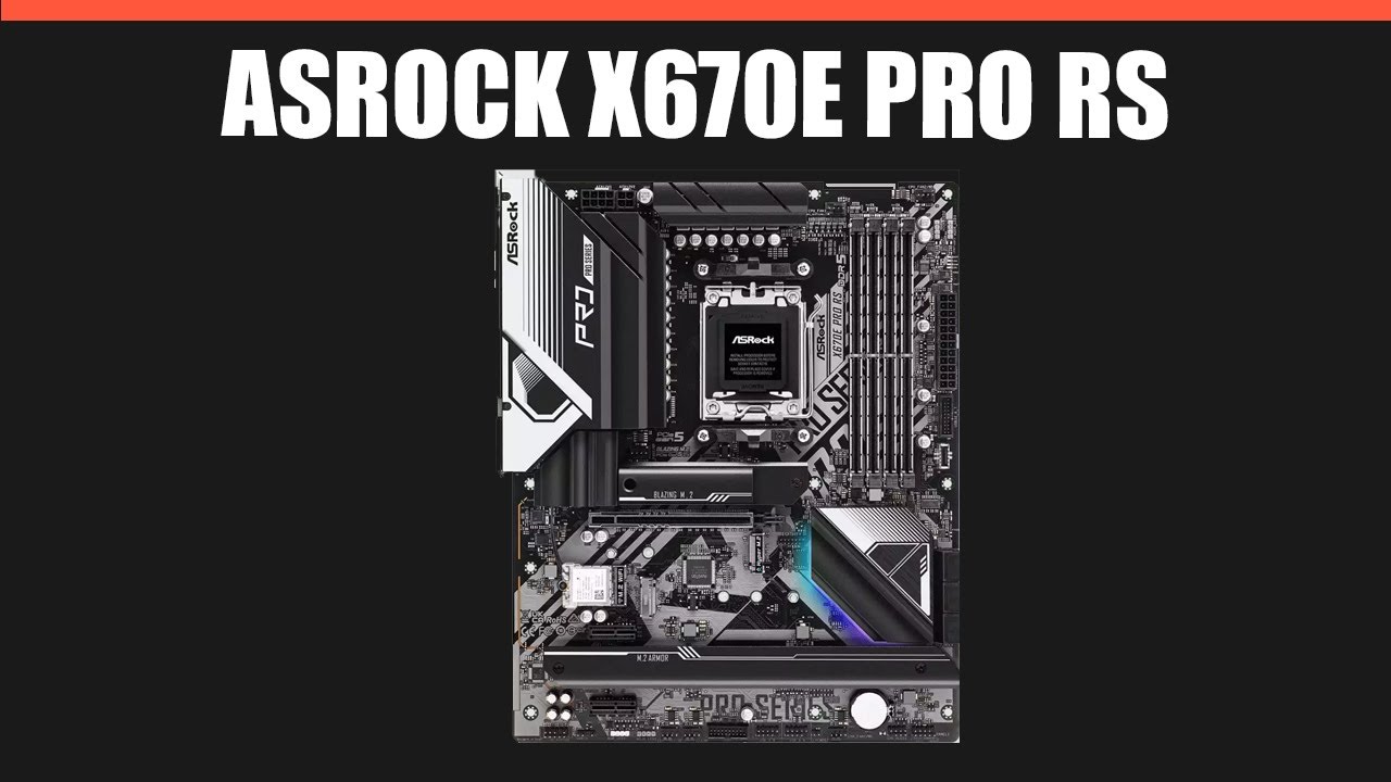 Материнская плата ASRock X670E PRO RS - YouTube