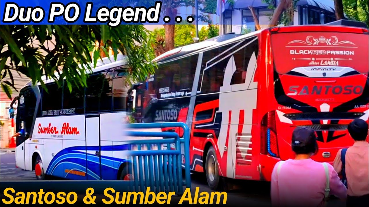 PO Legend Santoso & Sumber alam Team angkatan sore terminal bus grogol ...