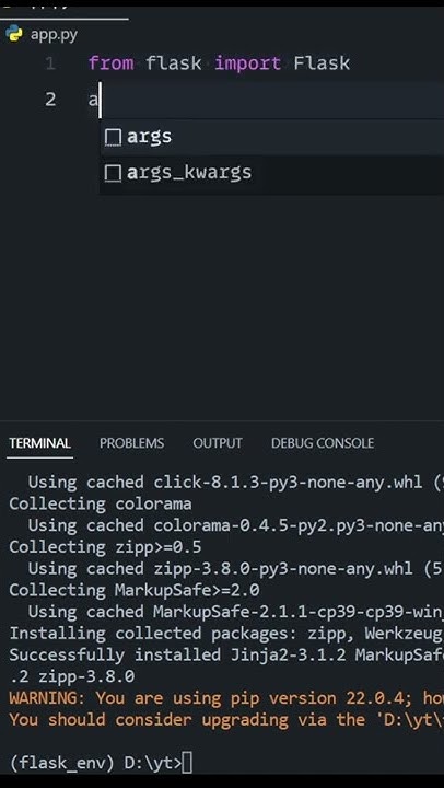 Start A Flask Application - YouTube